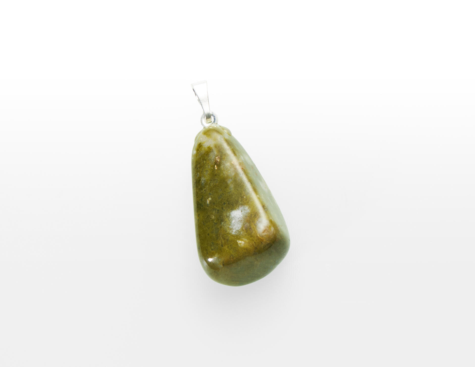 Epidote Tumbled Pendant | World of stones